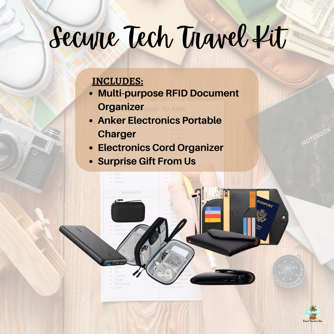 Secure/Tech Travel Bundle – Travel Treasure Box
